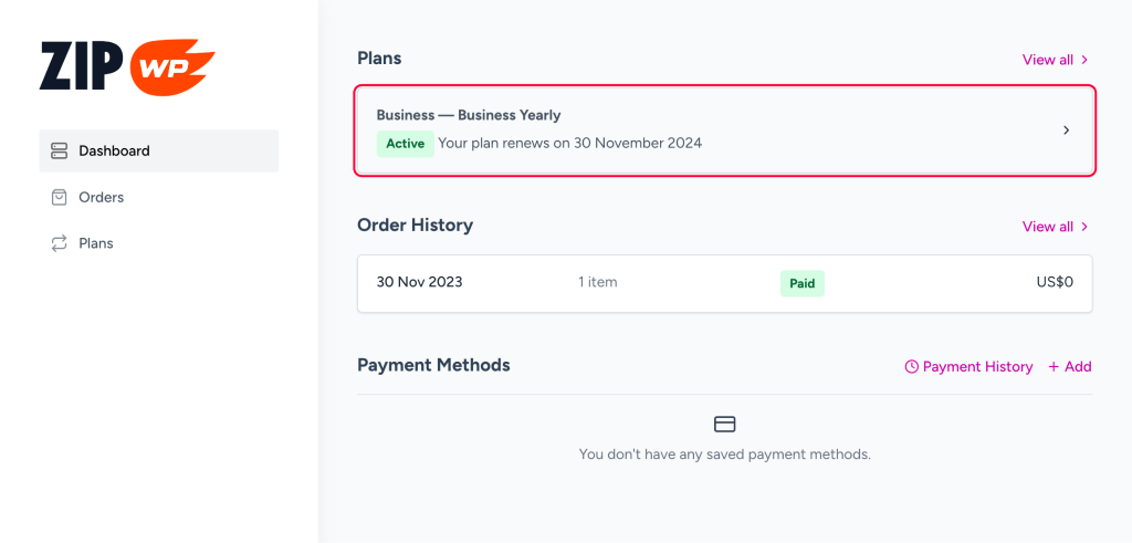 How To Downgrade Or Upgrade Your Plan? » ZipWP
