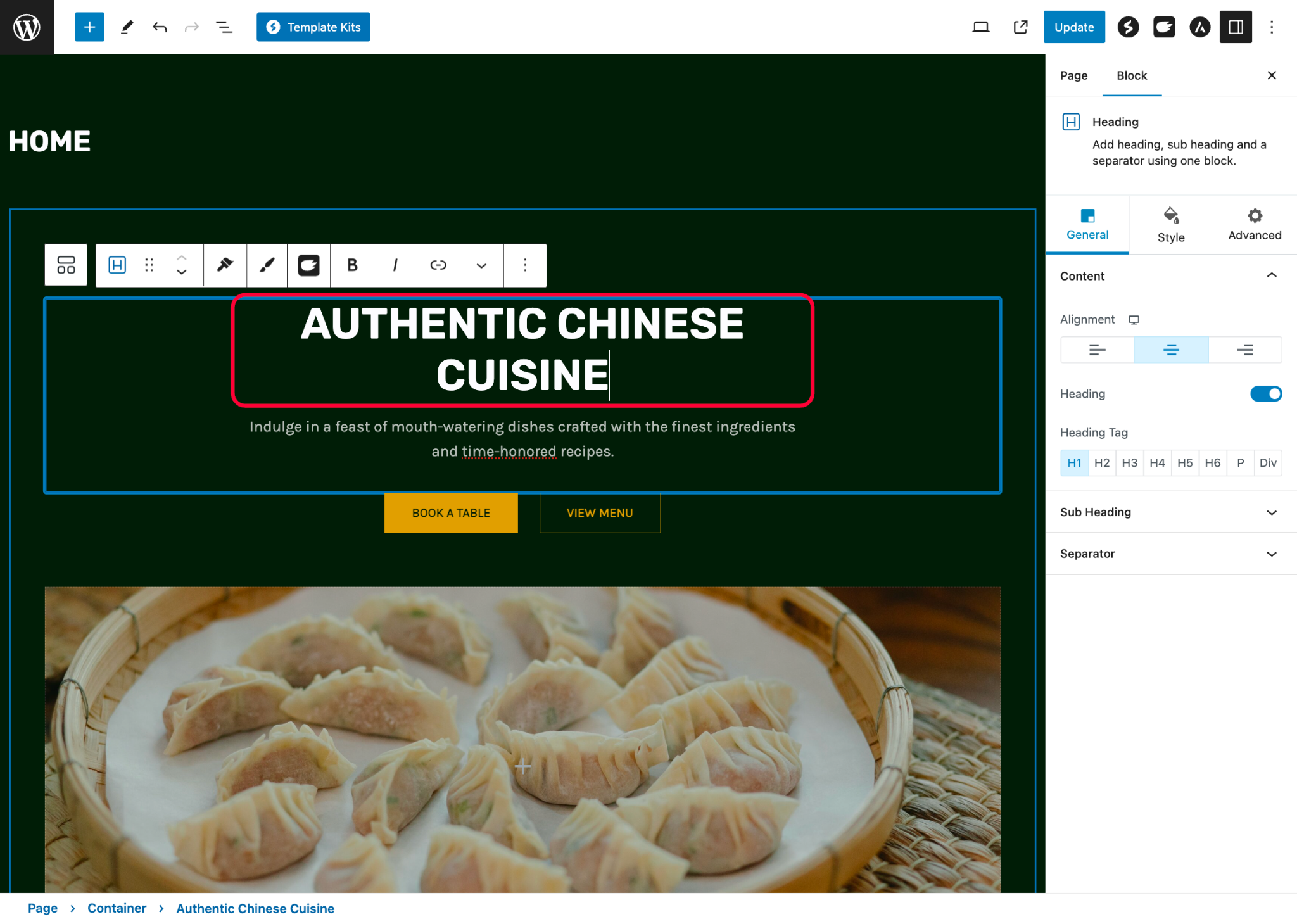 Customizing Your Pages With Spectra Page Builder » ZipWP