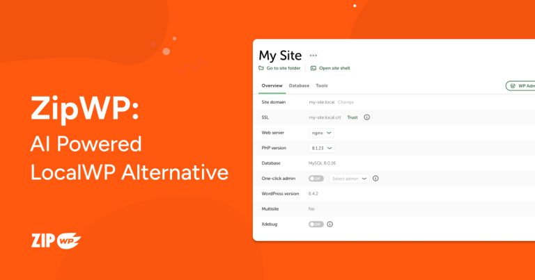 LocalWP Alternative: ZipWP – AI-Powered, No Installation Needed